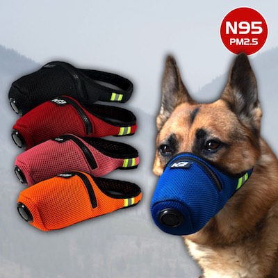 Good Air Team | K9 Mask® Dog Air Pollution Muzzle Mask for Pets